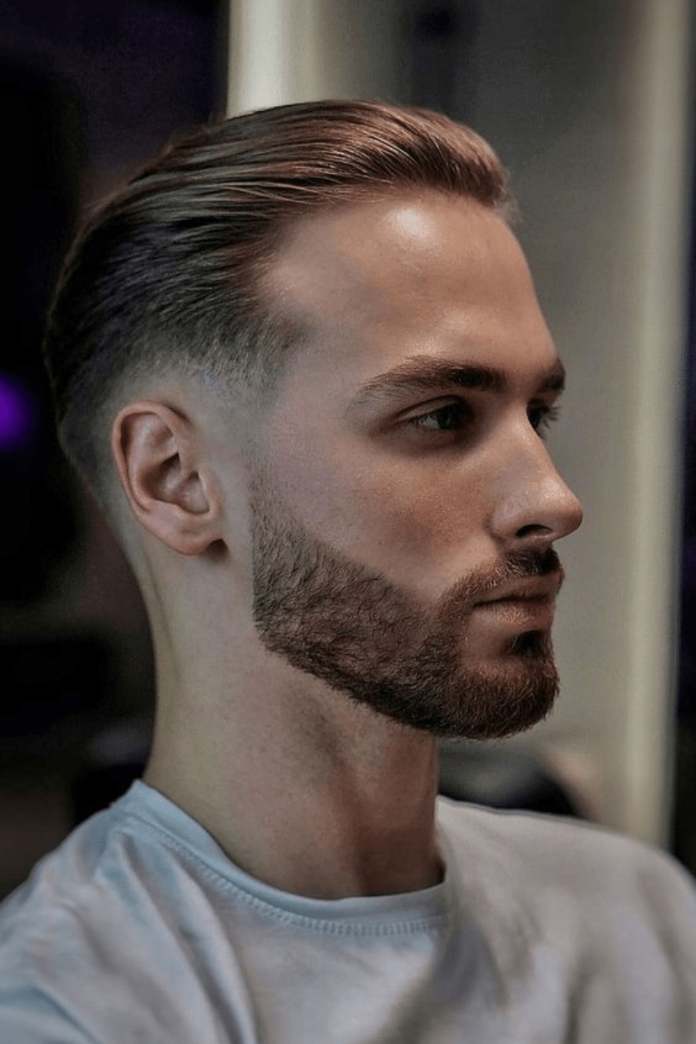 50 Slick Back Haircut with Fade - Elevate Your Look - Men's Dream Lifestyle