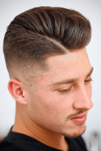 50 Slick Back Haircut with Fade - Elevate Your Look - Men's Dream Lifestyle